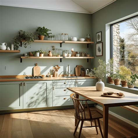Cuisine vert sauge 17 idées pour une décoration tendance