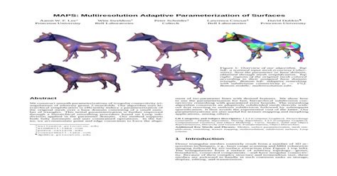 pdf maps multiresolution adaptive parameterization of surfaces · maps multiresolution
