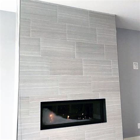 20 Fireplace Tile Ideas Modern DECOOMO