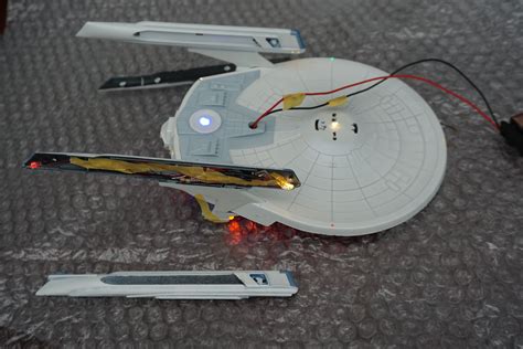 1 1000 Polar Lights Star Trek The Wrath Of Khan Diorama USS Enterprise