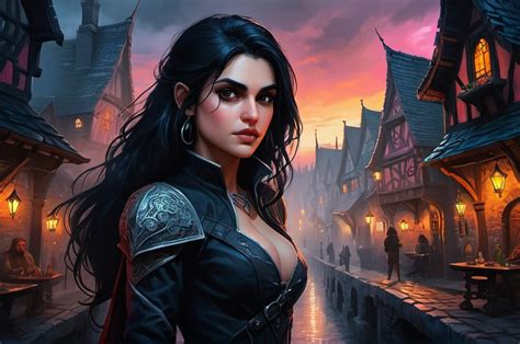 Anya Chalotra Facial Twin Detailed Dnd Fantasy Art
