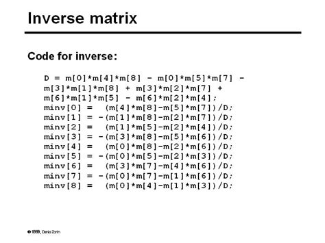 inverse matrix