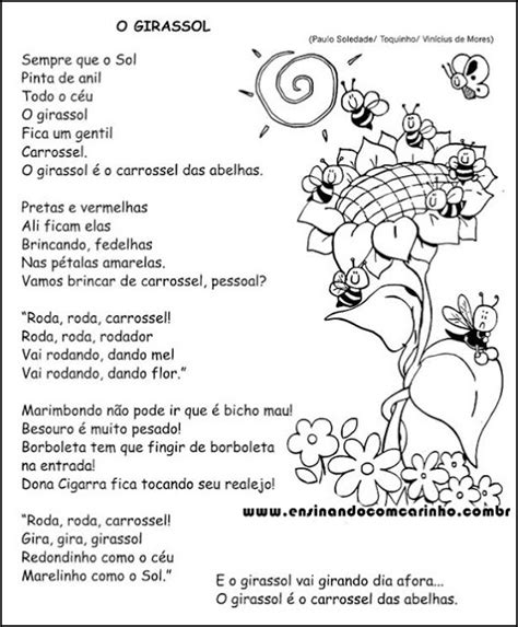 Introduzir 83 Imagem Versos Sobre Girassol Br Thptnganamst Edu Vn