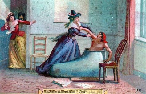 13 juillet 1793 mort de Marat assassiné par Charlotte Corday