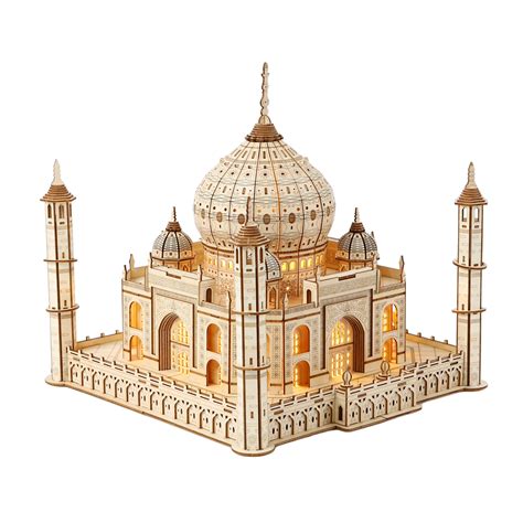 Taj Mahal 3D Puzzle Wooden With Built In LED Light Australia