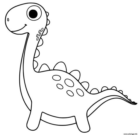 Coloriage dinosaure tyrex facile à imprimer Coloriage dinosaure