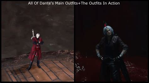 Devil May Cry All Dante S Main Outfits The Outfits In Action YouTube