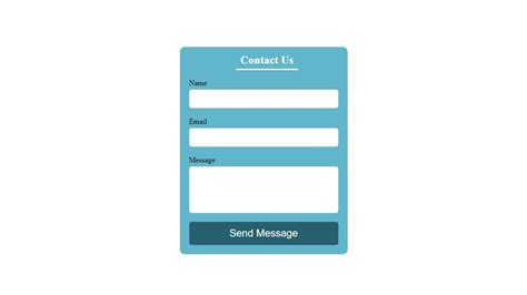 Responsive Contact Us Form Using Html And Css Youtube