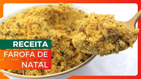 A Melhor Farofa De Natal Que Voc J Viu Super R Pida De Fazer Mida