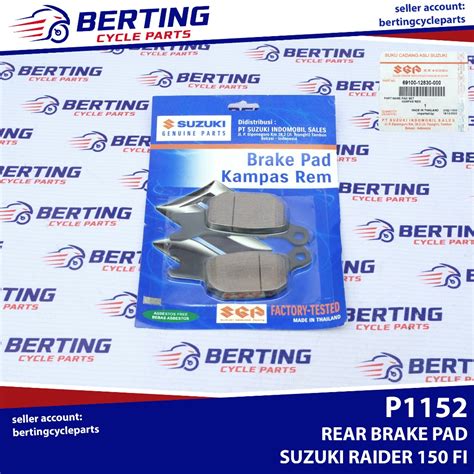 Sgp Rear Brake Pad Suzuki Raider Fi Genuine