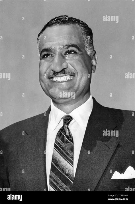 Gamel Abdel Nasser Portrait Of The Former President Of Egypt Gamal