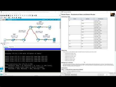 Packet Tracer Troubleshoot Static And Default Routes Youtube