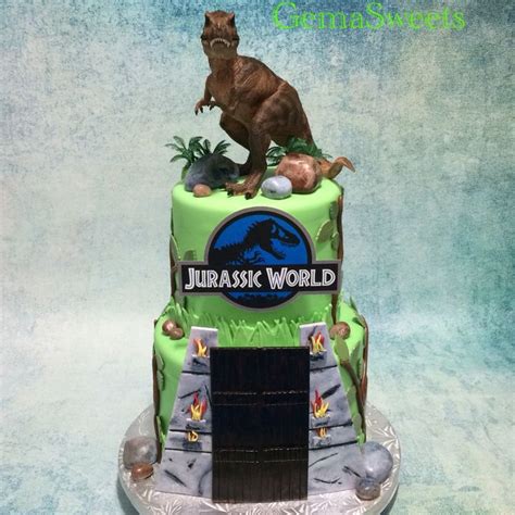 Jurassic World Inspired Cake By Gema Sweets Jurassic Park Birthday