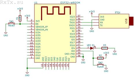 Esp32 devkit v1 схема