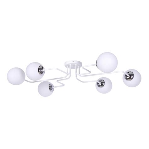 Lampa Sufitowa Z Białymi Kloszami Do Salonu K 4056 Bari Kaja