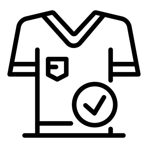 Shirt Check Mark Icon Outline Style 15661836 Vector Art At Vecteezy