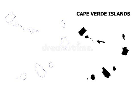 Mapa de Cabo Verde ilustração do vetor Ilustração de console 14305637