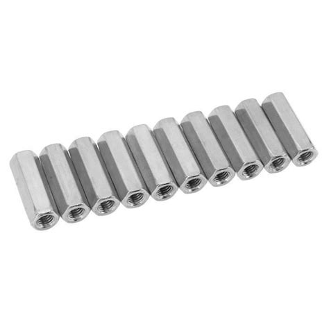 Yongme Qiilu écrou d accouplement hexagonal 10 pièces longue tige