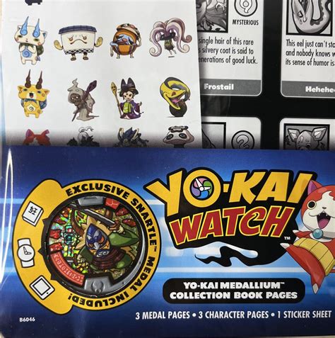 Yo Kai Watch Series 2 Medallium Collection Book Pages Yokai With