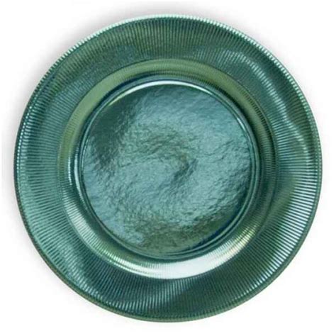 Piatti Piani Di Carta A Righe Acquamarina Metallizzato 32 4 Cm Extra