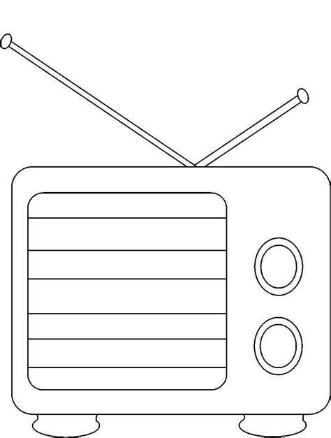 Icono De Radio Para Colorear Imprimir E Dibujar Coloringonly