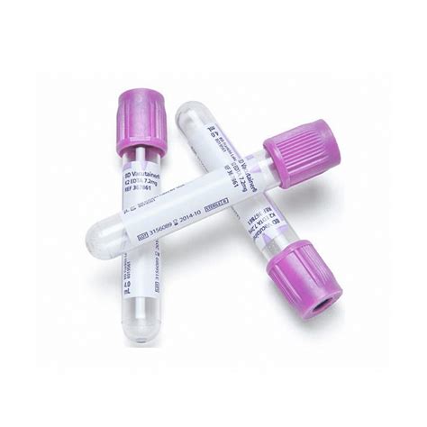 Tubo Plástico para Extracción al Vacío con EDTA SUPPLILABS
