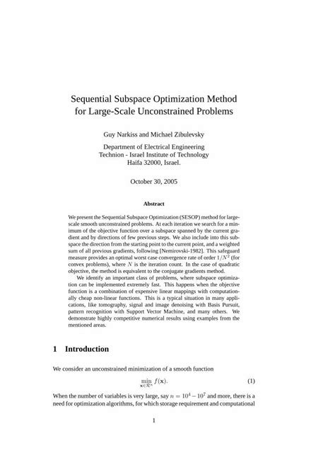 pdf sequential subspace optimization method for large scale dokumen tips
