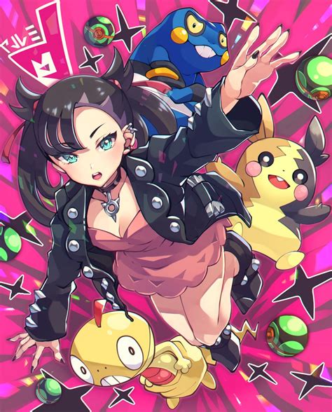 Marnie Morpeko Morpeko Croagunk And Scraggy Pokemon And More