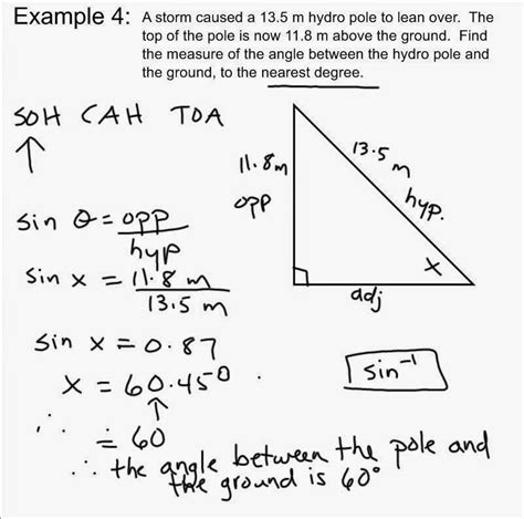 trigonometry problems worksheets with answers