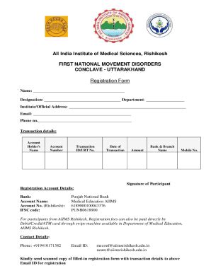 Fillable Online Aiimsrishikesh Edu Uttarakhand Registration Form