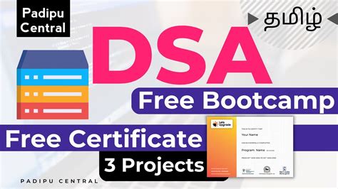 Free Dsa Course Free Certificate By Letsupgrade Tamil Youtube