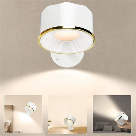 Lampe Murale Sans Fil Applique Murale LED Interieur Rechargeable