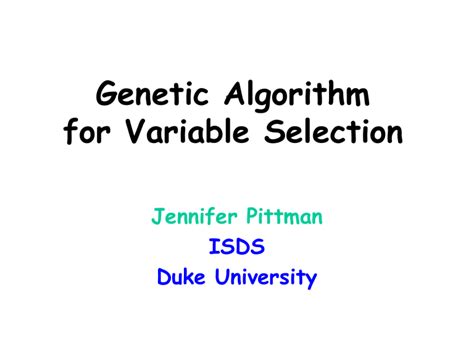 genetic algorithms by example