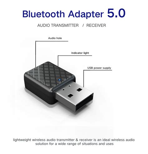 Récepteur et transmetteur Bluetooth 5 0 Mini tran Grandado