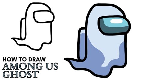 How To Draw Among Us Ghost Crewmate Youtube Images And Photos Finder