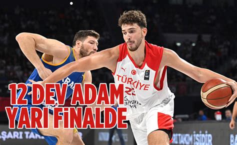 A Milli Erkek Basketbol Takımı yarı finale yükseldi