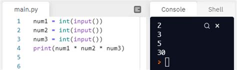 [solved] 1 3 5 read user input and print to output read three integers course hero