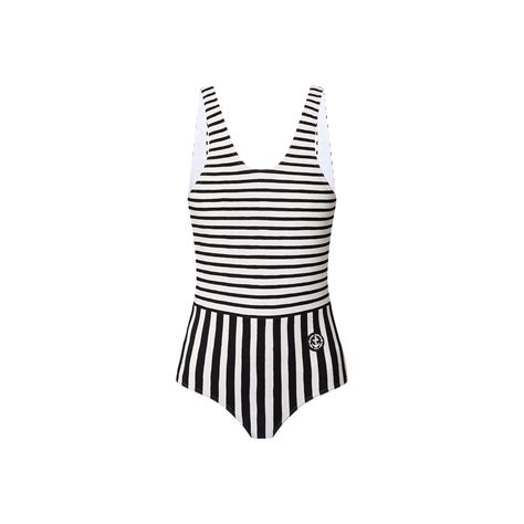 Mixed Stripes One Piece Swimsuit Women Ready To Wear Louis Vuitton
