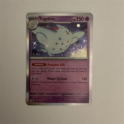 Pokémon TCG Togekiss 85 197 Obsidian Flames Rare Holo eBay