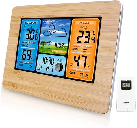 AOZBZ Station météo numérique sans Fil avec capteur extérieur