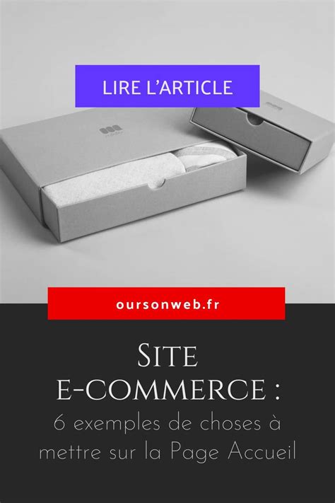 Page d Accueil de site e commerce 6 éléments à ajouter