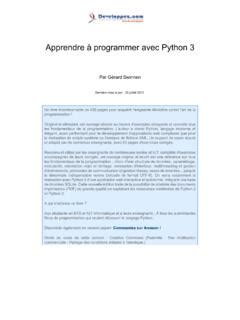 Apprendre Programmer Avec Python Lyc E Michel Apprendre