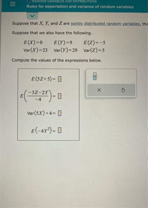 Solved Suppose That X Y And Z Are Jointly Distributed Chegg