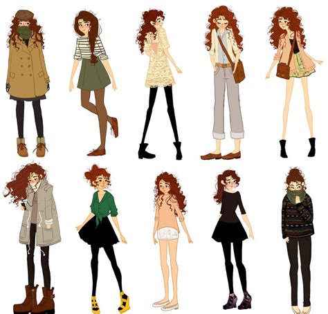 Cartoon Outfits Drawing Fashion Character Drawing Wore Deviantart