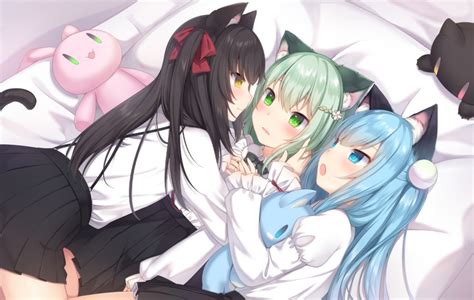 Nekoha Shizuku And Matsuri Original Drawn By Amashiro Natsuki Danbooru