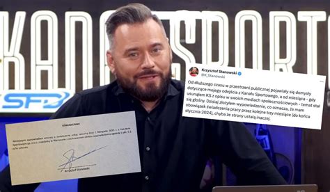 Stanowski odchodzi z Kanału Sportowego a Kanał ogłasza że został