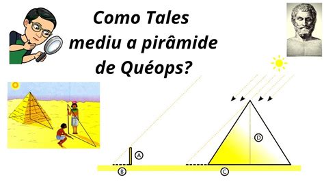 Como Tales mediu a altura de uma pirâmide do Egito YouTube