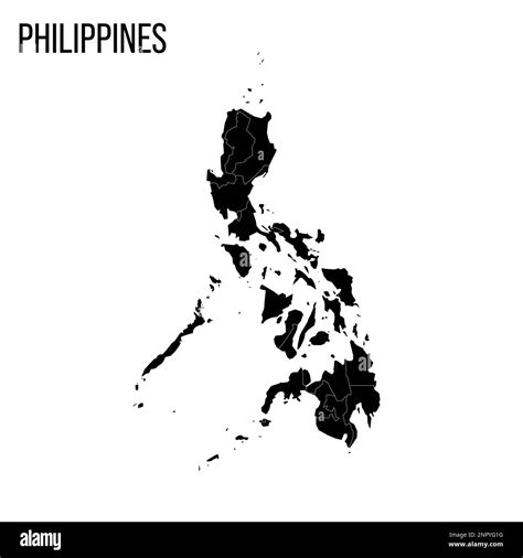 Philippines Political Map Of Administrative Divisions Regions Blank