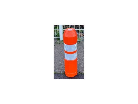 Balise type J rouge autorelevable Accès pompiers zone dangereuse