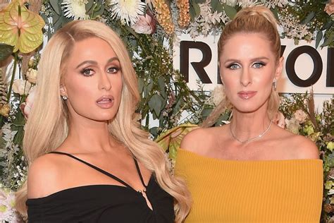 Paris Hilton Nicky Hilton Party In Valentino Sky High Heels Gowns